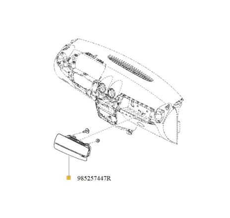 Airbag Pasager Dacia Duster II - Original Renault