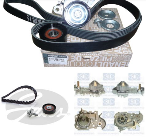 Pachet complet distributie Dacia Logan 1.4-1.6 mpi cu AC si servo ...