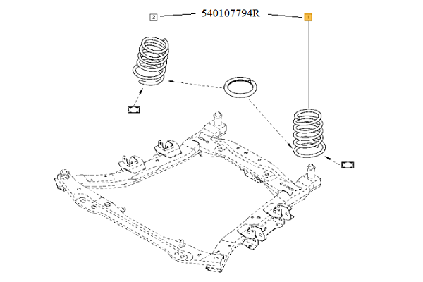 Arc fata Dacia Duster 540107794R