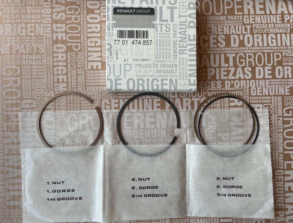 Set segmenti Dacia Logan/Dacia Sandero 1.4/1.6 Renault 7701474857